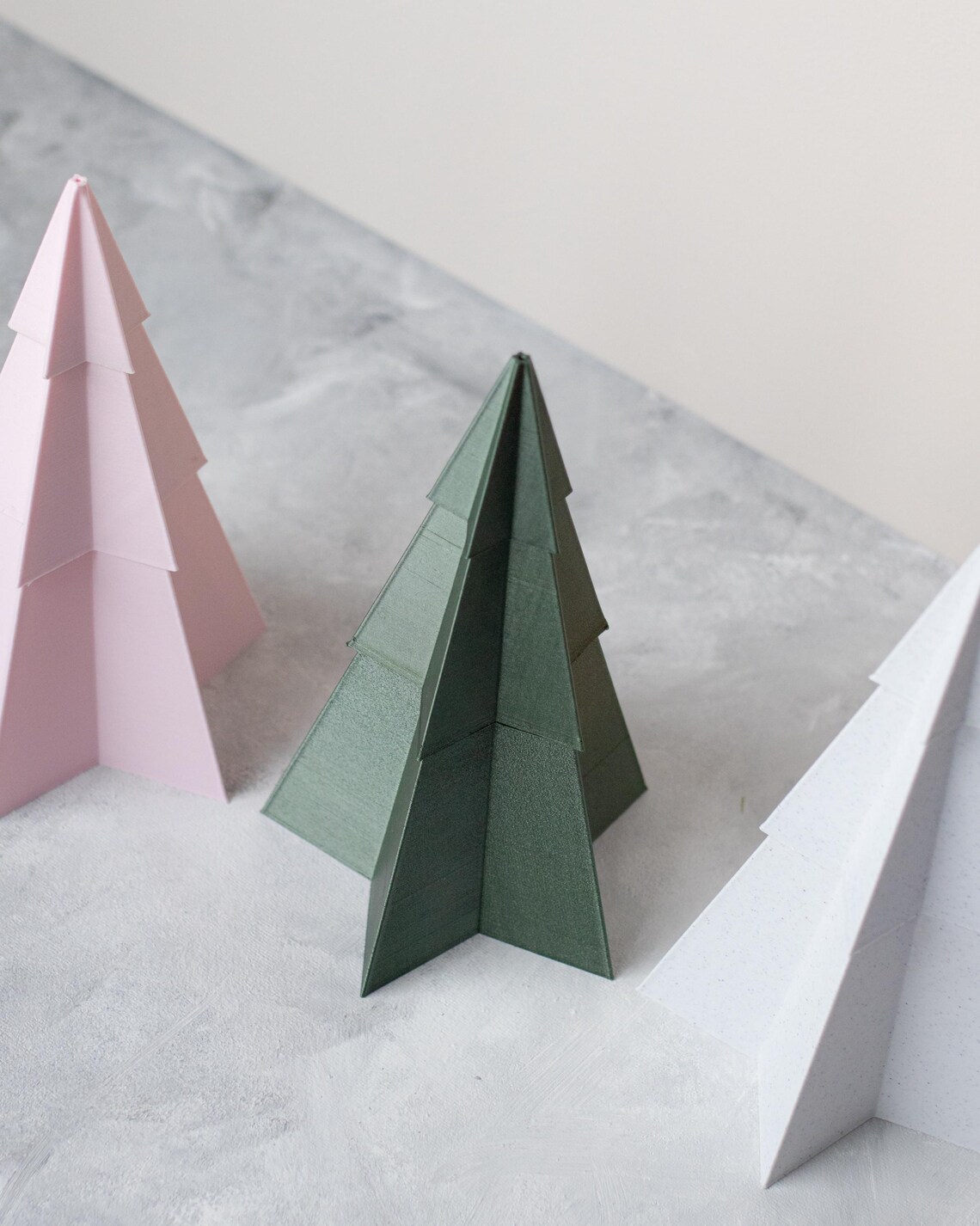 Geometric Christmas Tree - Modern Holiday Decor, Christmas Tree ...