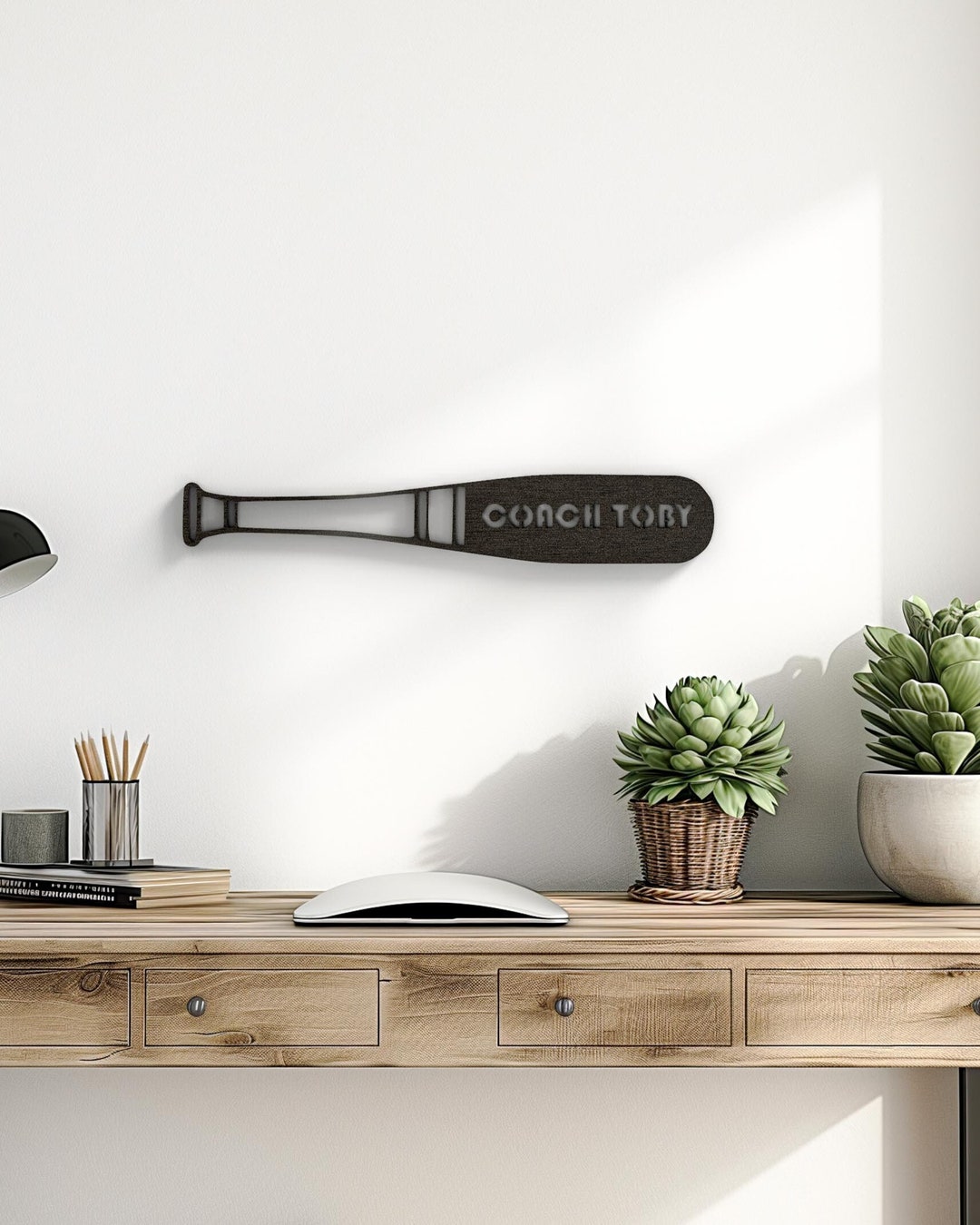 Baseball Bat Wall Art, Personalized, Baseball Coach Gift, Playroom ...