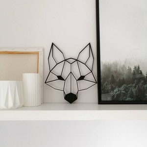 Geometric Fox - Hanging Wall Art - Figure Wall Decor - Scandinavian ...