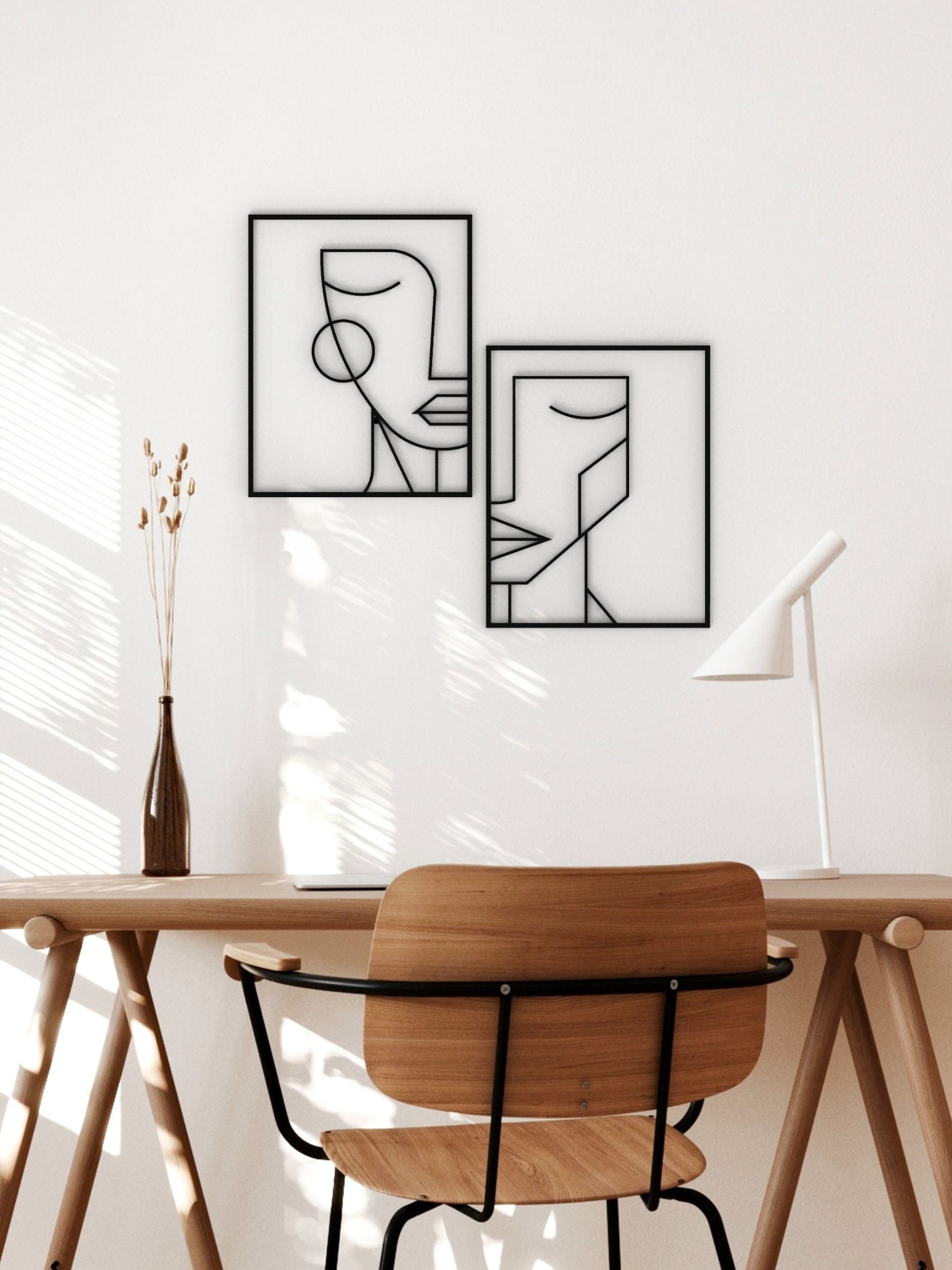 Lovers Face Wall Art Power Couple Wall Decor Marriage Wall - Etsy