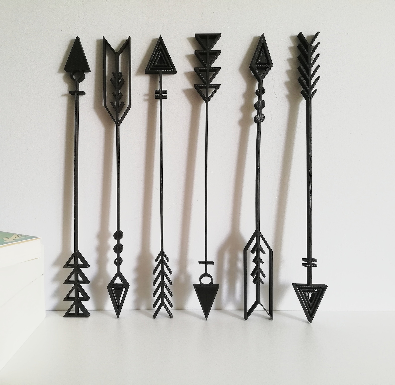 Arrows Set of 3 Hanging Wall Art Figure Wall Decor - Etsy