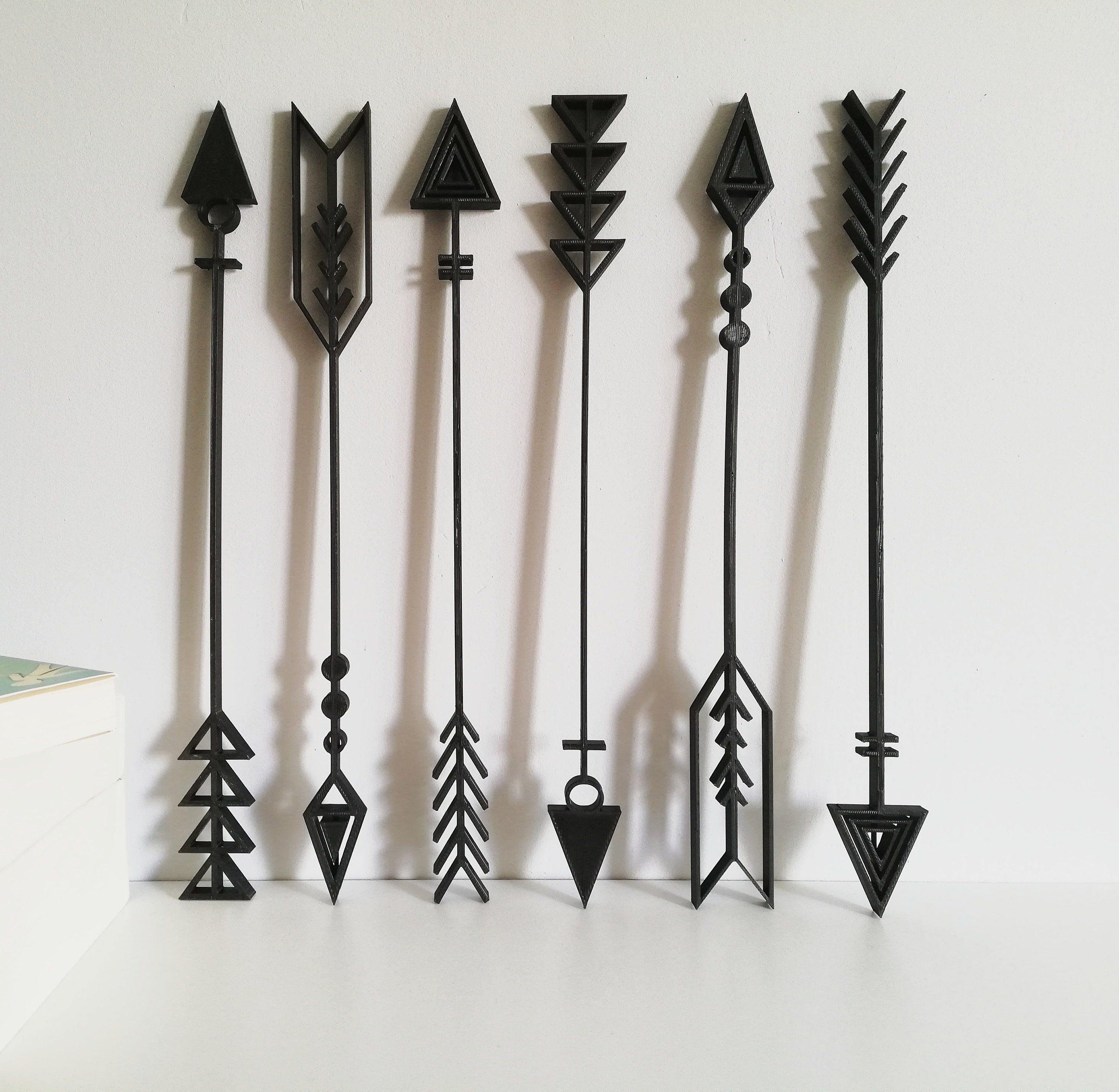 Arrows Set of 3 Hanging Wall Art Figure Wall Decor - Etsy