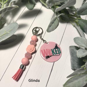 Glinda Elphaba Keychain Wicked Movie Keychain Purse Accessories Gift ...
