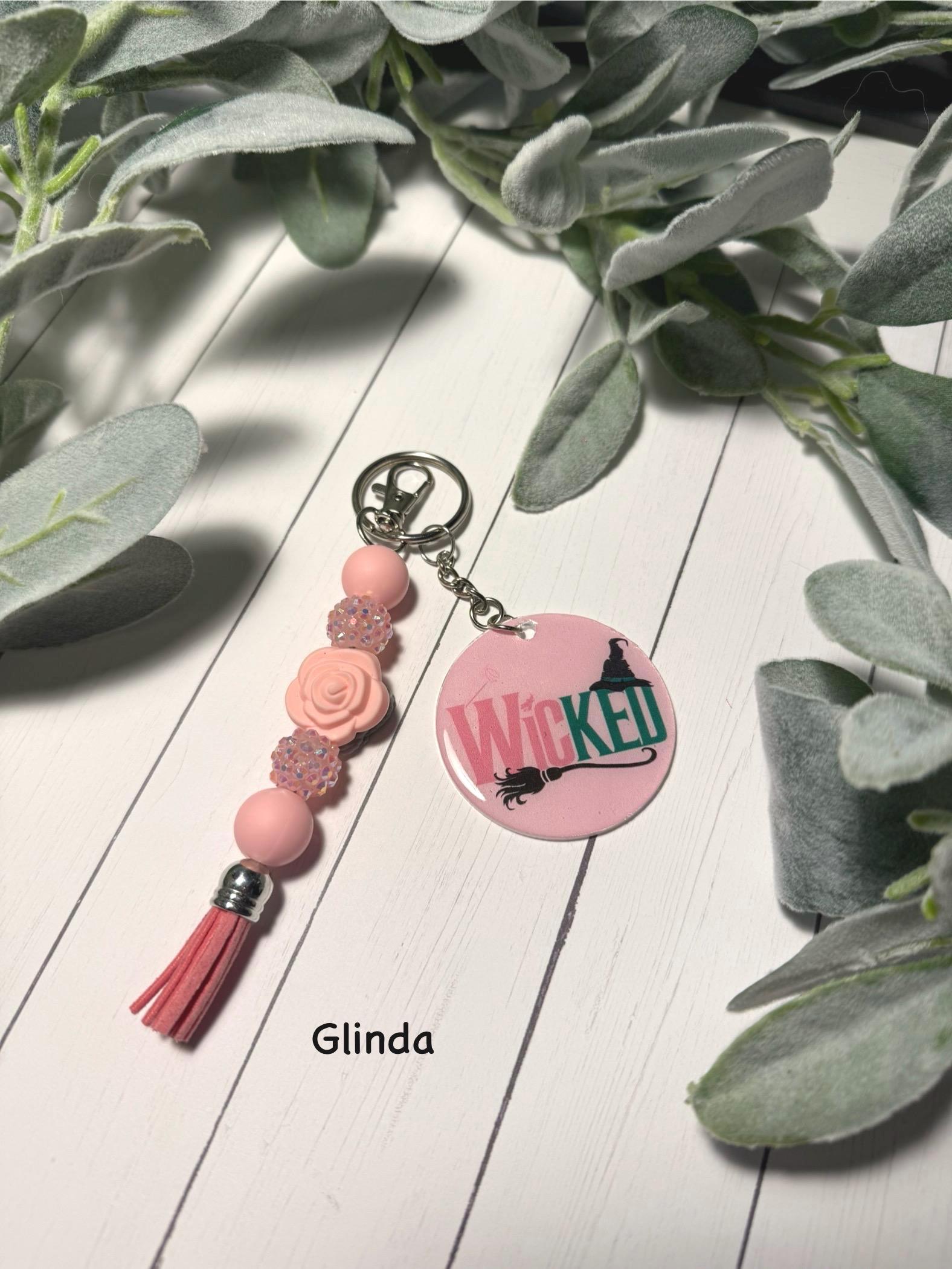 Glinda Elphaba Keychain Wicked Movie Keychain Purse Accessories Gift ...