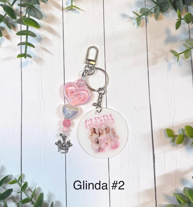 Glinda Elphaba Keychain Wicked Movie Keychain Purse Accessories Gift ...