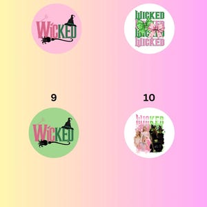 Glinda Elphaba Keychain Wicked Movie Keychain Purse Accessories Gift ...