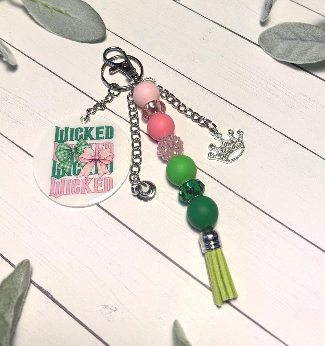 Glinda Elphaba Keychain Wicked Movie Keychain Purse Accessories Gift ...