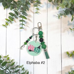 Glinda Elphaba Keychain Wicked Movie Keychain Purse Accessories Gift ...