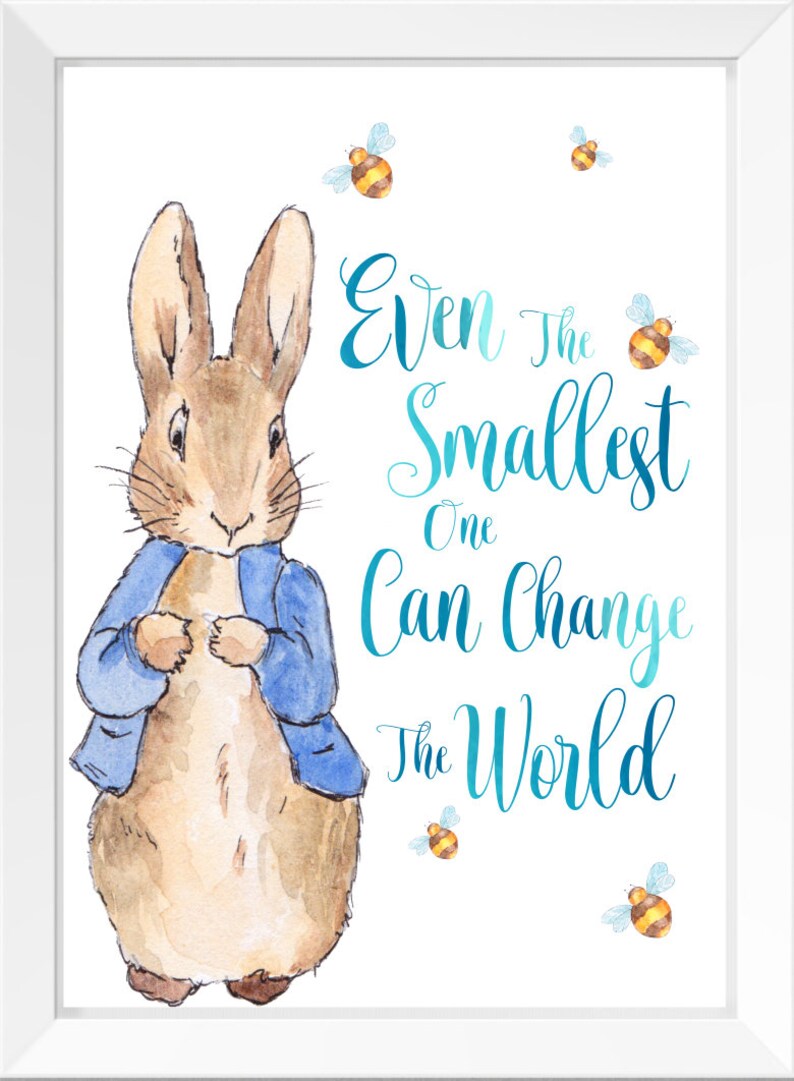 Peter Rabbit Beatrix Potter Nursery Decor Wall Art Print Set - Etsy