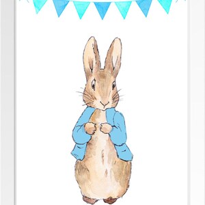 Personalised Peter Rabbit Prints Set of 3, Boys Nursery Wall Art Decor ...