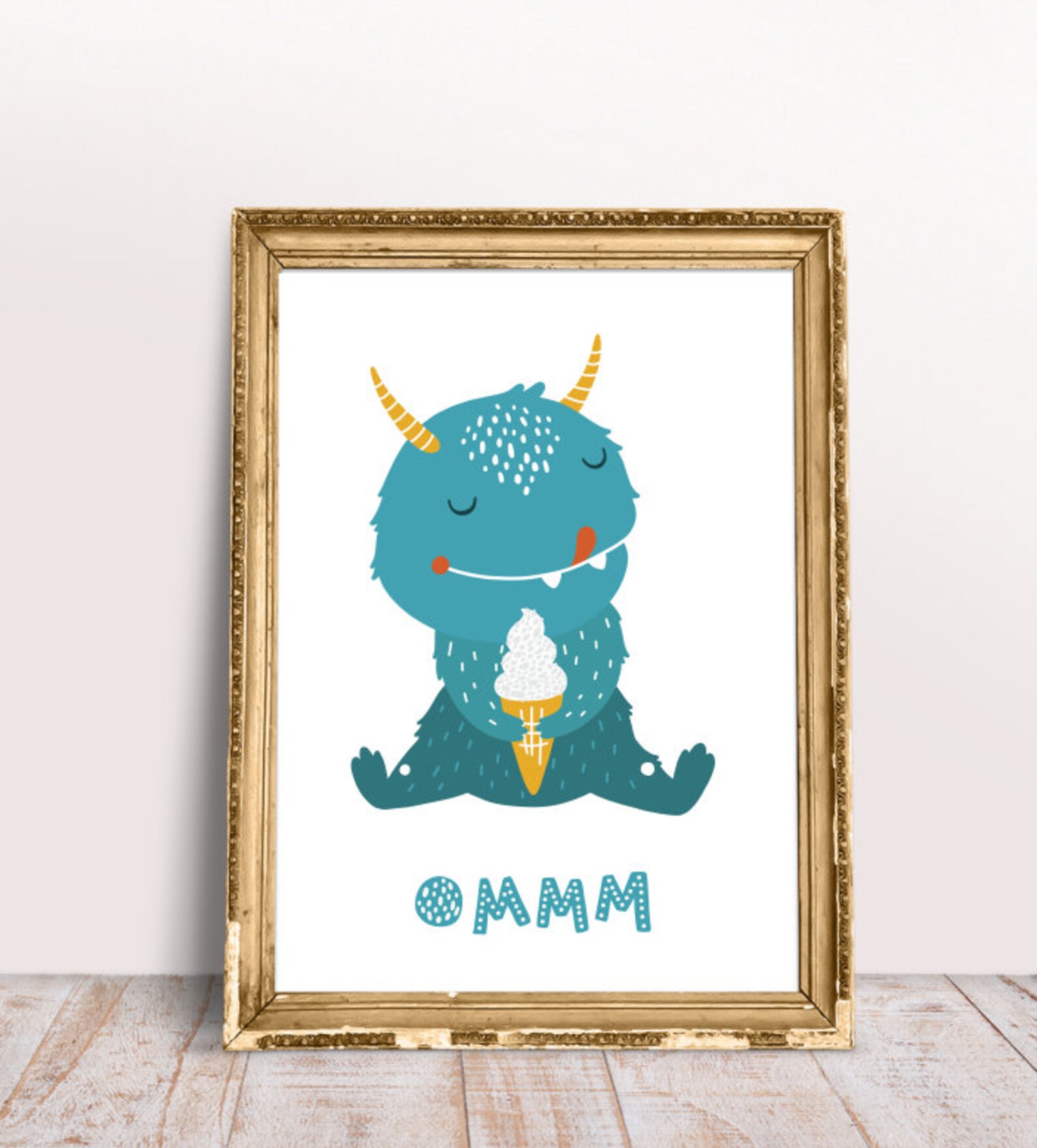 Personalised Monster Prints Set of 3 Cute Monsters Nursery | Etsy