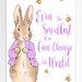 Lilac Peter Rabbit Girls Nursery Decor Wall Art Prints Set of - Etsy