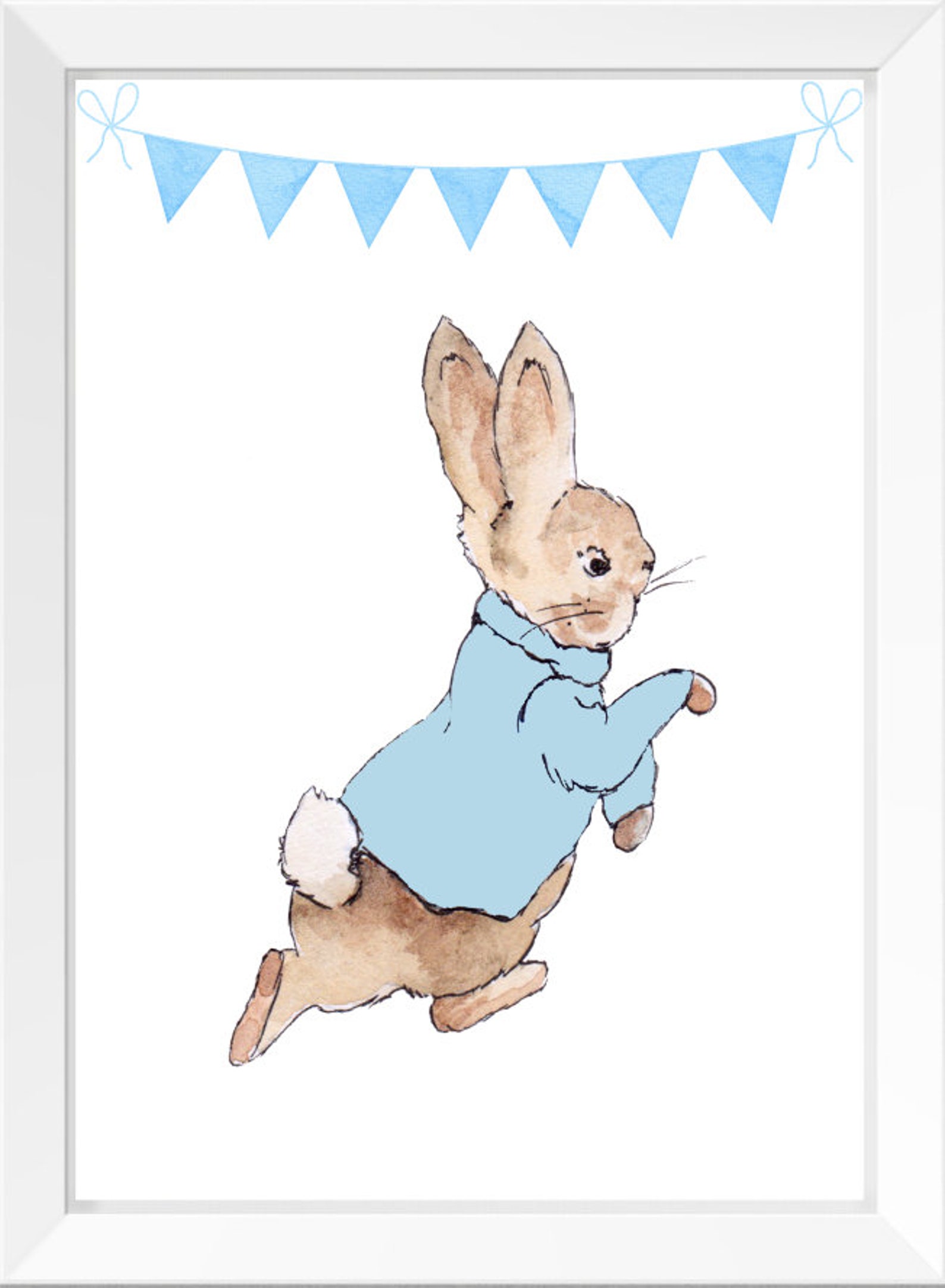 Personalised Peter Rabbit Prints Set of 3 Boys Nursery Wall - Etsy