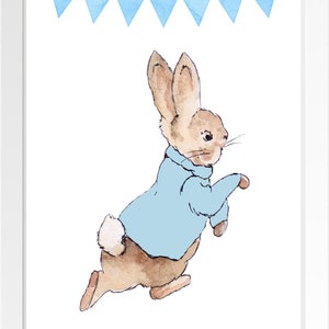 Personalised Peter Rabbit Prints Set of 3 Boys Nursery Wall - Etsy