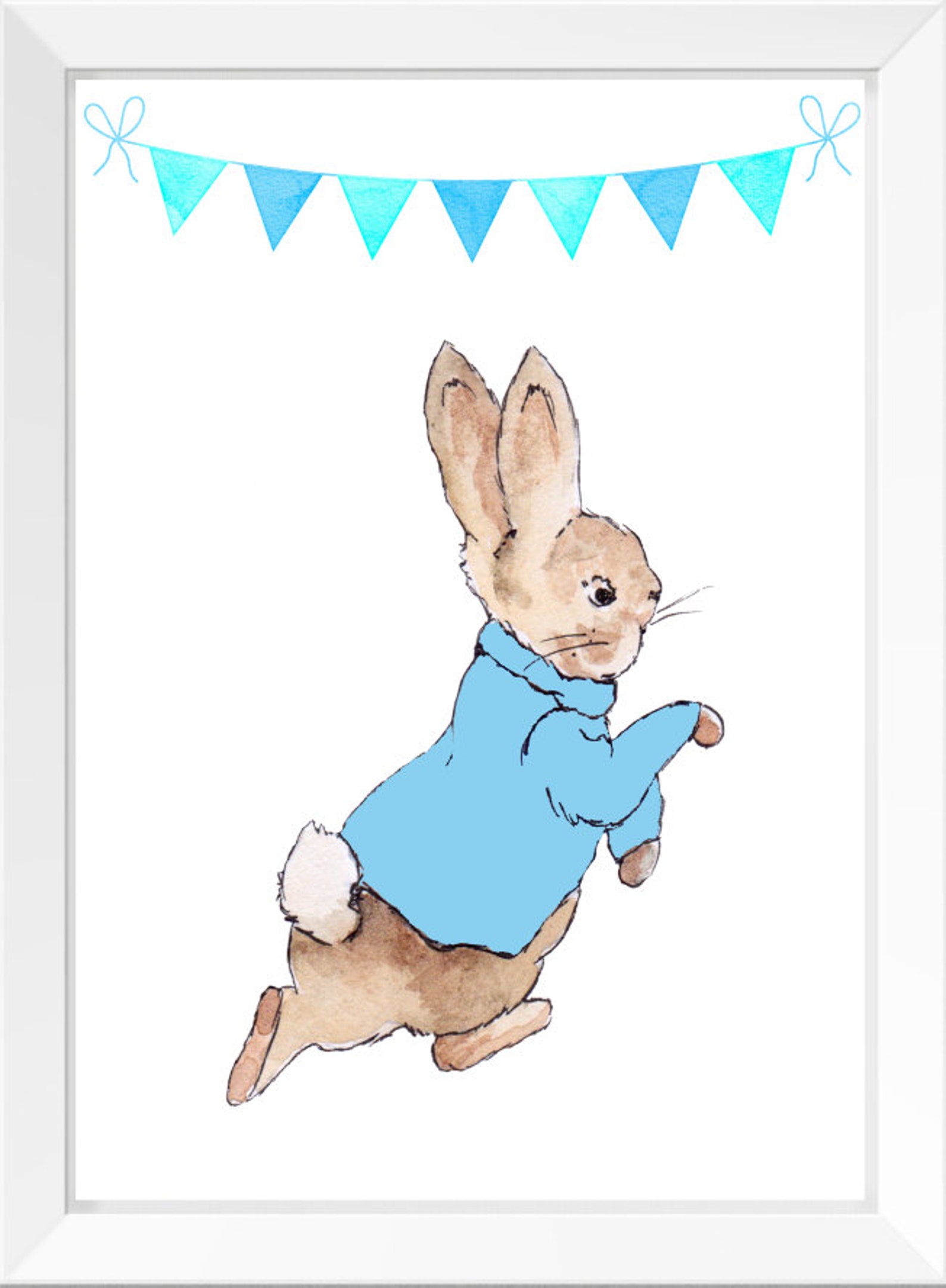 Personalised Peter Rabbit Prints Set of 3 Boys Nursery Wall - Etsy