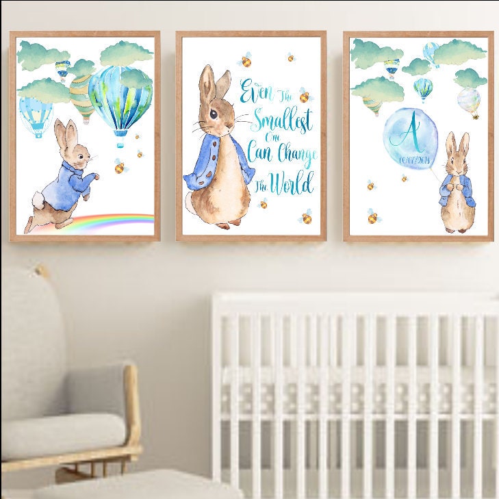 Prints Home & Living Home Décor Set of 2 Nursery Prints Peter Rabbit ...