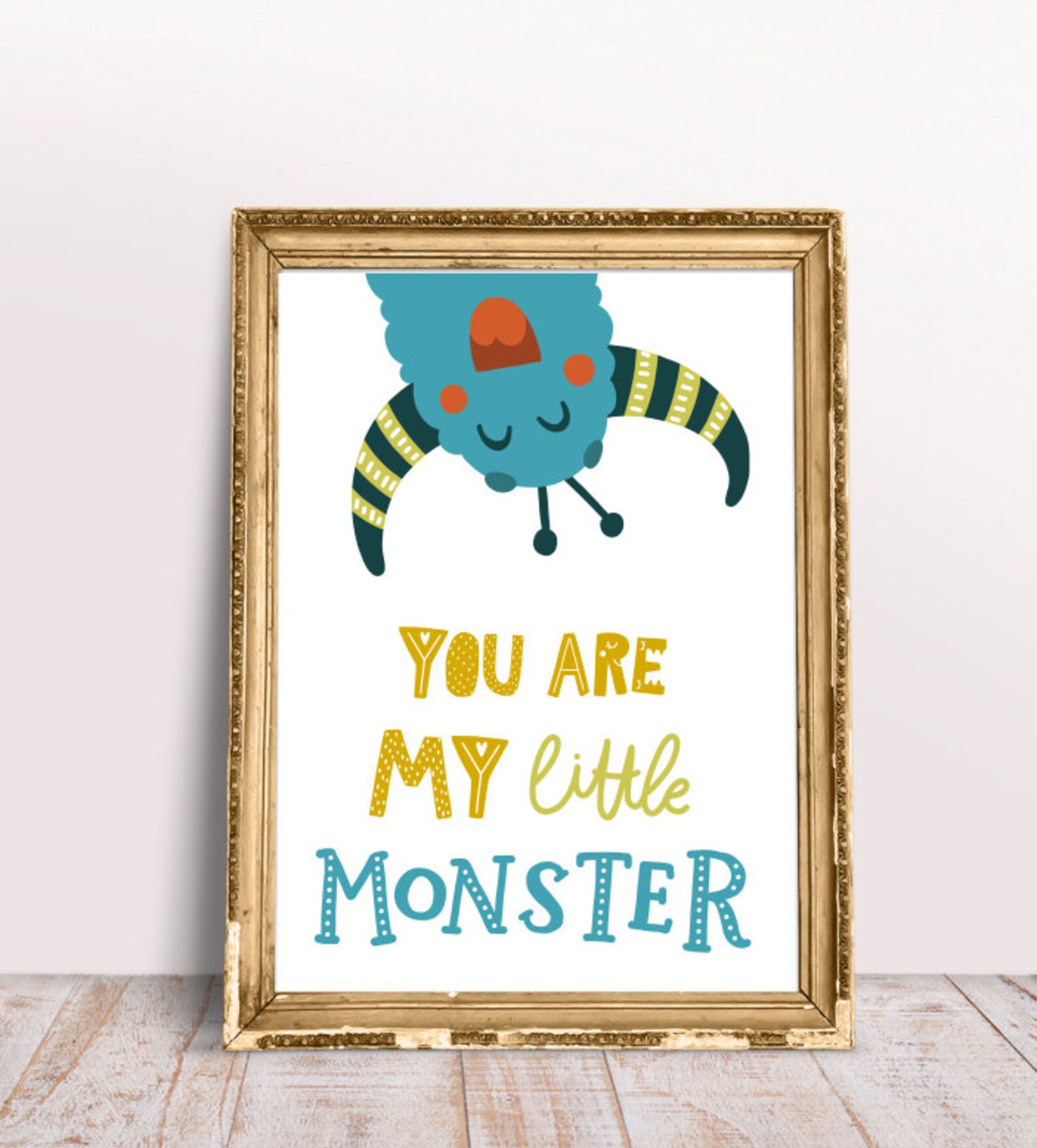 Personalised Monster Prints Set of 3 Cute Monsters Nursery - Etsy