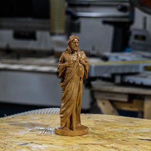Carved Wooden Jesus Statue – Religious Home Decor (6.3 Inch) - Etsy