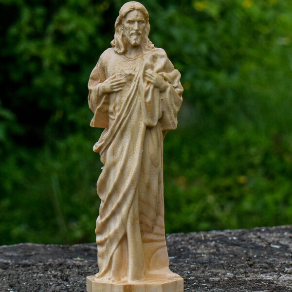 Wood Jesus - Etsy