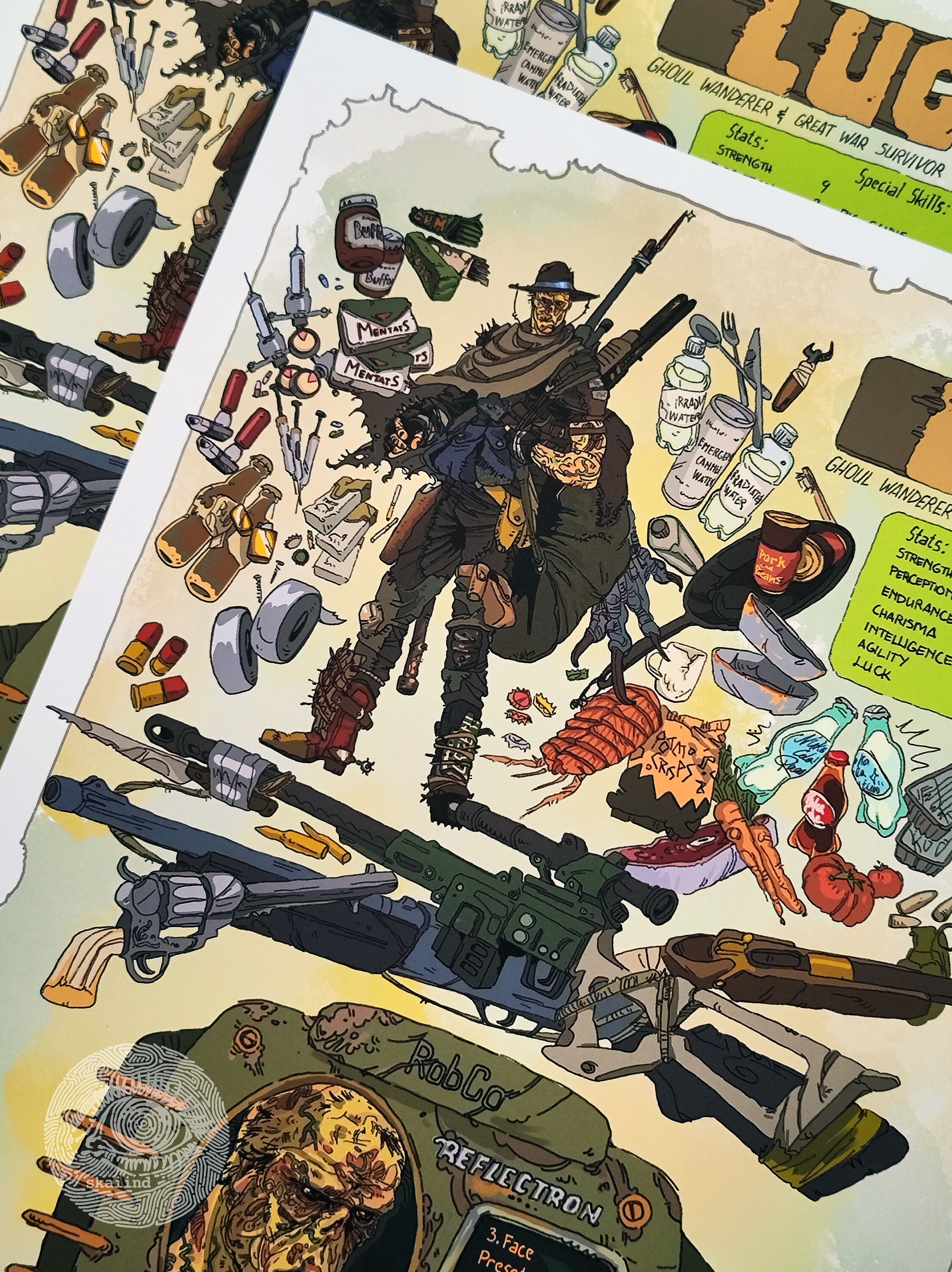 ART PRINT Early Design Lug Character Sheet - Etsy