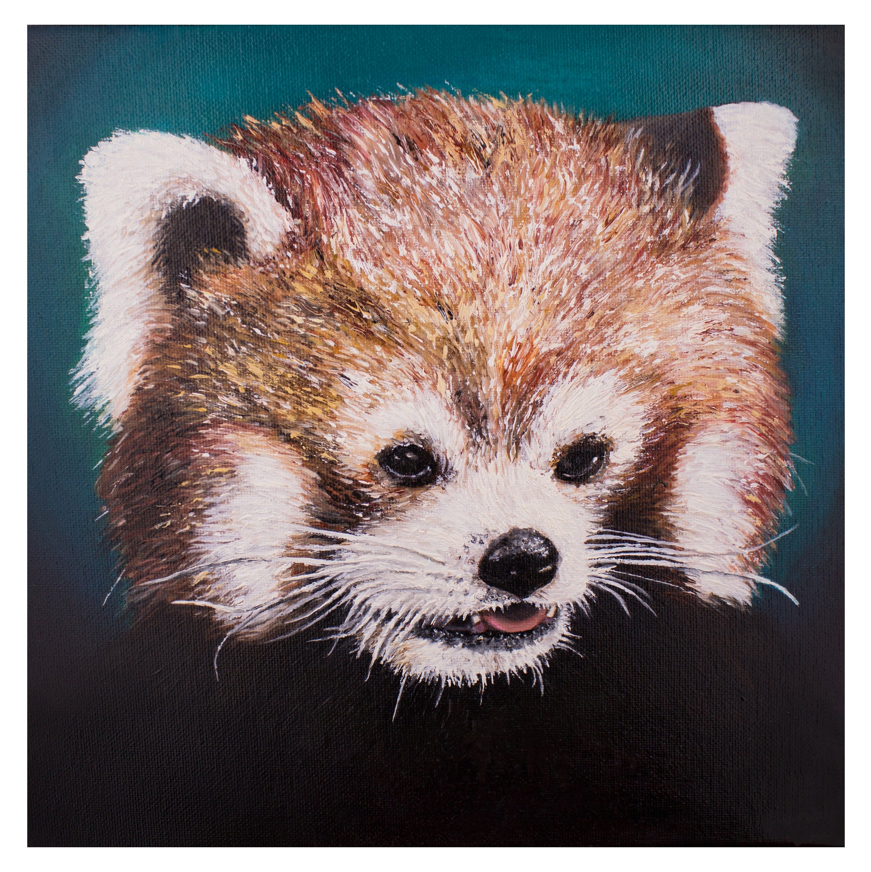 Red Panda Print, Red Panda Portrait, Red Panda Painting, Red Panda - Etsy