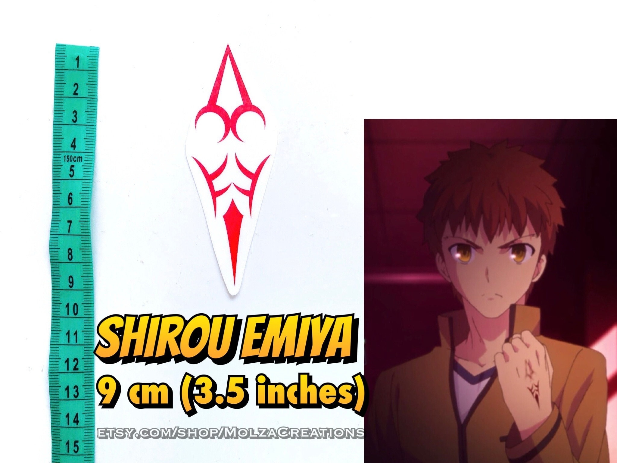 Rin Shirou Sakura Temporary Tattoo Command Spell - Etsy