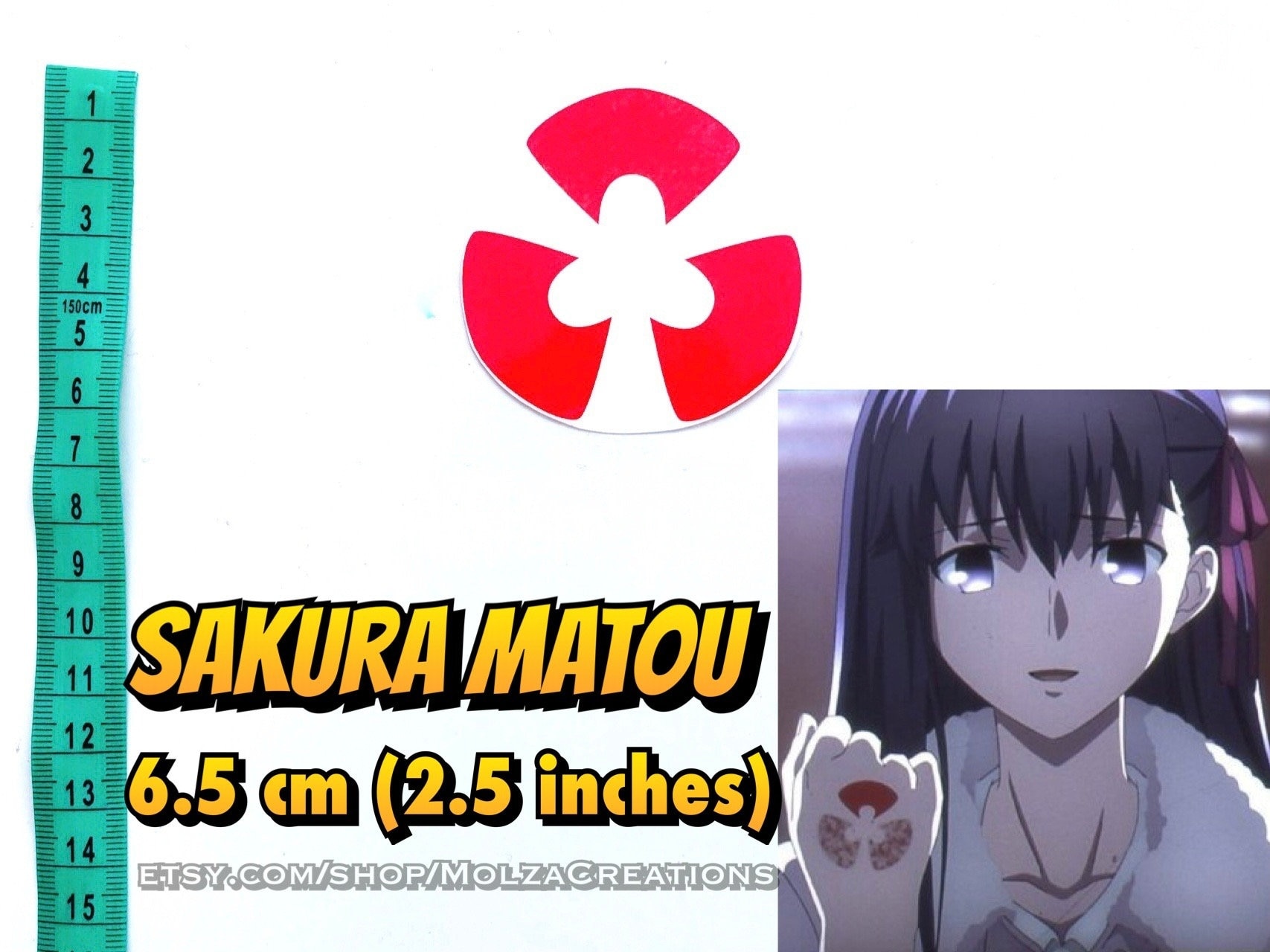 Rin Shirou Sakura Temporary Tattoo Command Spell - Etsy