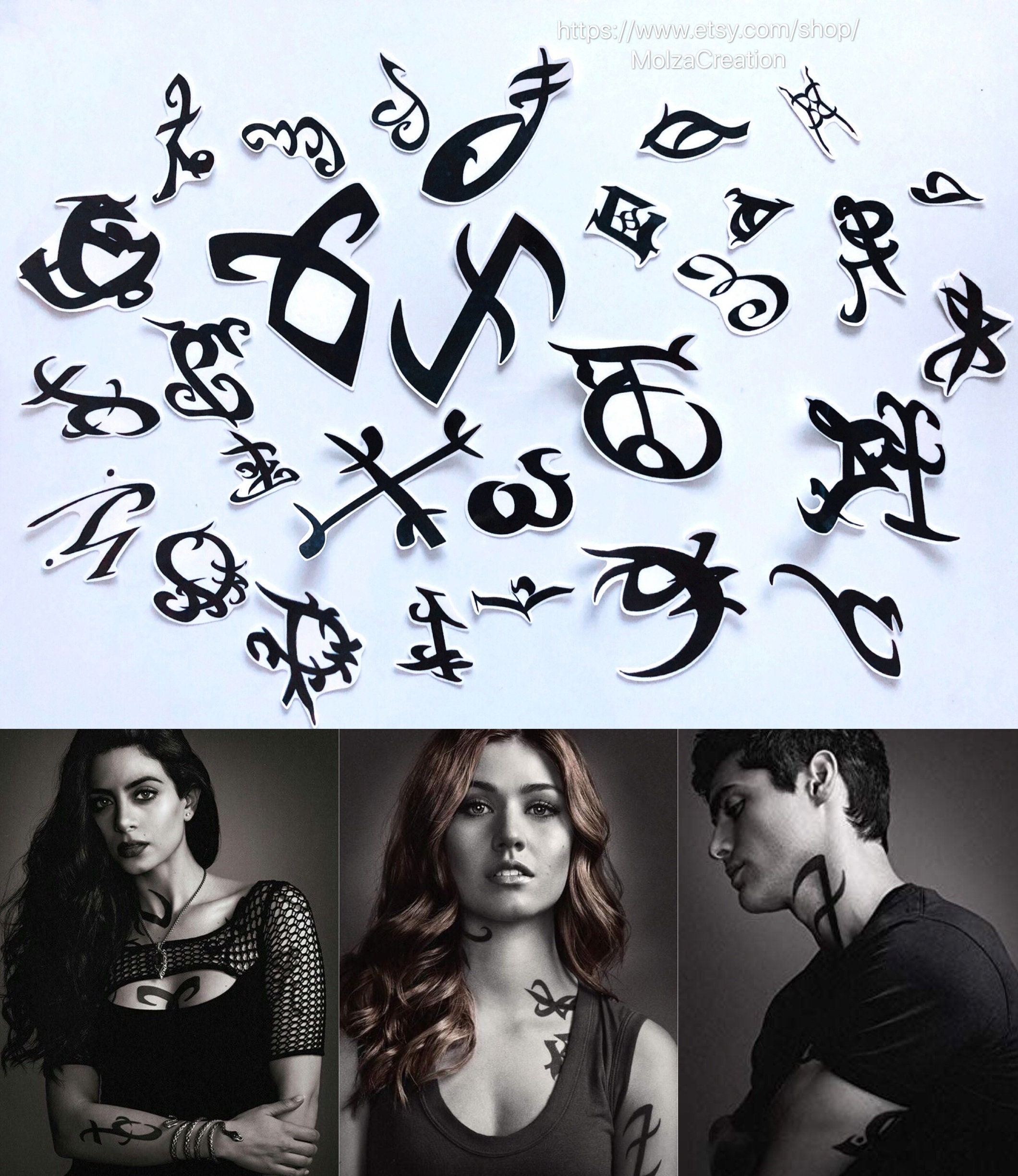 Angelic Rune Tattoos