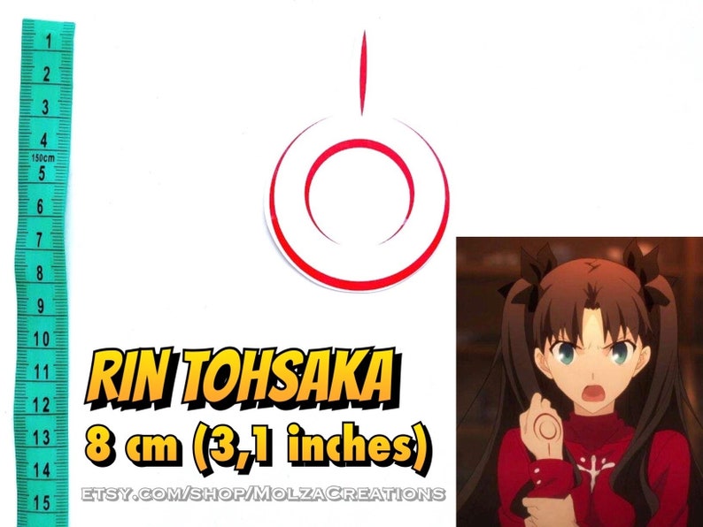 Rin Shirou Sakura Temporary Tattoo Command Spell - Etsy