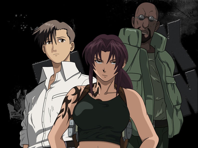 FULL SCALE Revy Cosplay Temporary Tattoo | Etsy