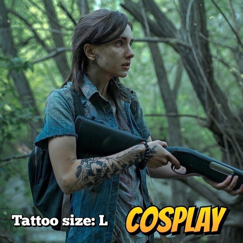 Ellie temporary tattoo 4 BONUS TATTOOS | Etsy