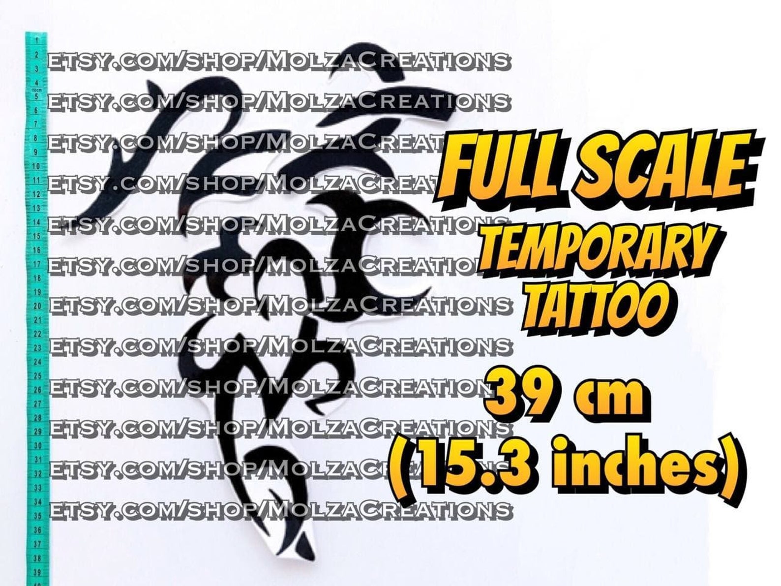 FULL SCALE Revy Cosplay Temporary Tattoo - Etsy