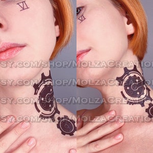 FULL SIZE Vi Cosplay Temporary Tattoo Set - Etsy