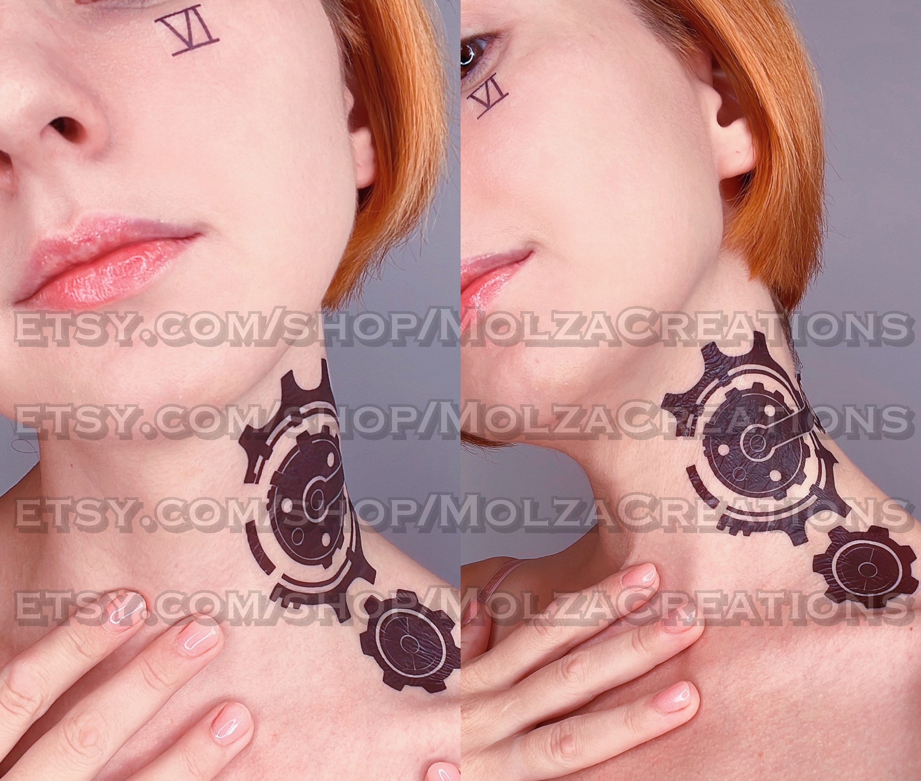 FULL SIZE Vi Cosplay Temporary Tattoo Set | Etsy