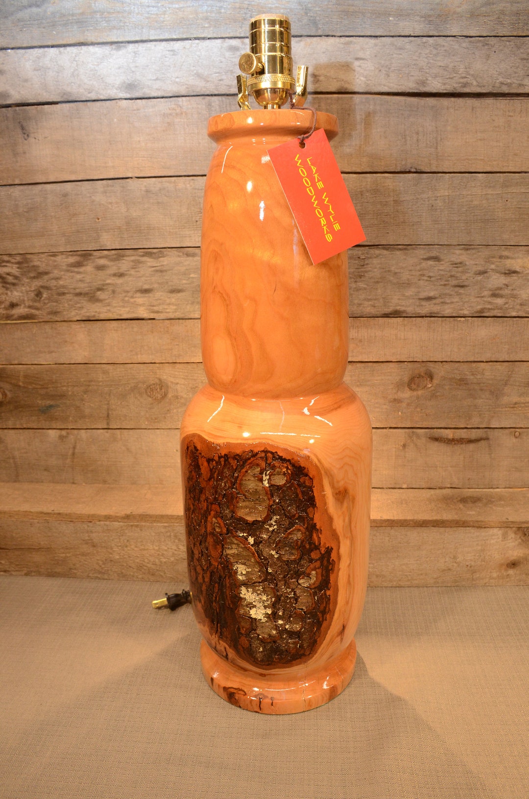 Wild Kwanzan Cherry Table Lamp With Outstanding Grain and Color - Etsy