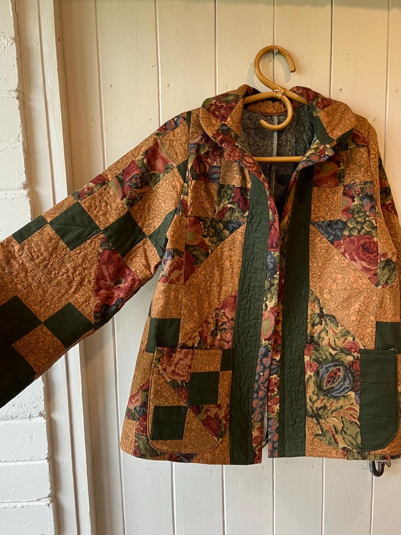 Brown Quilt Jacket - Etsy