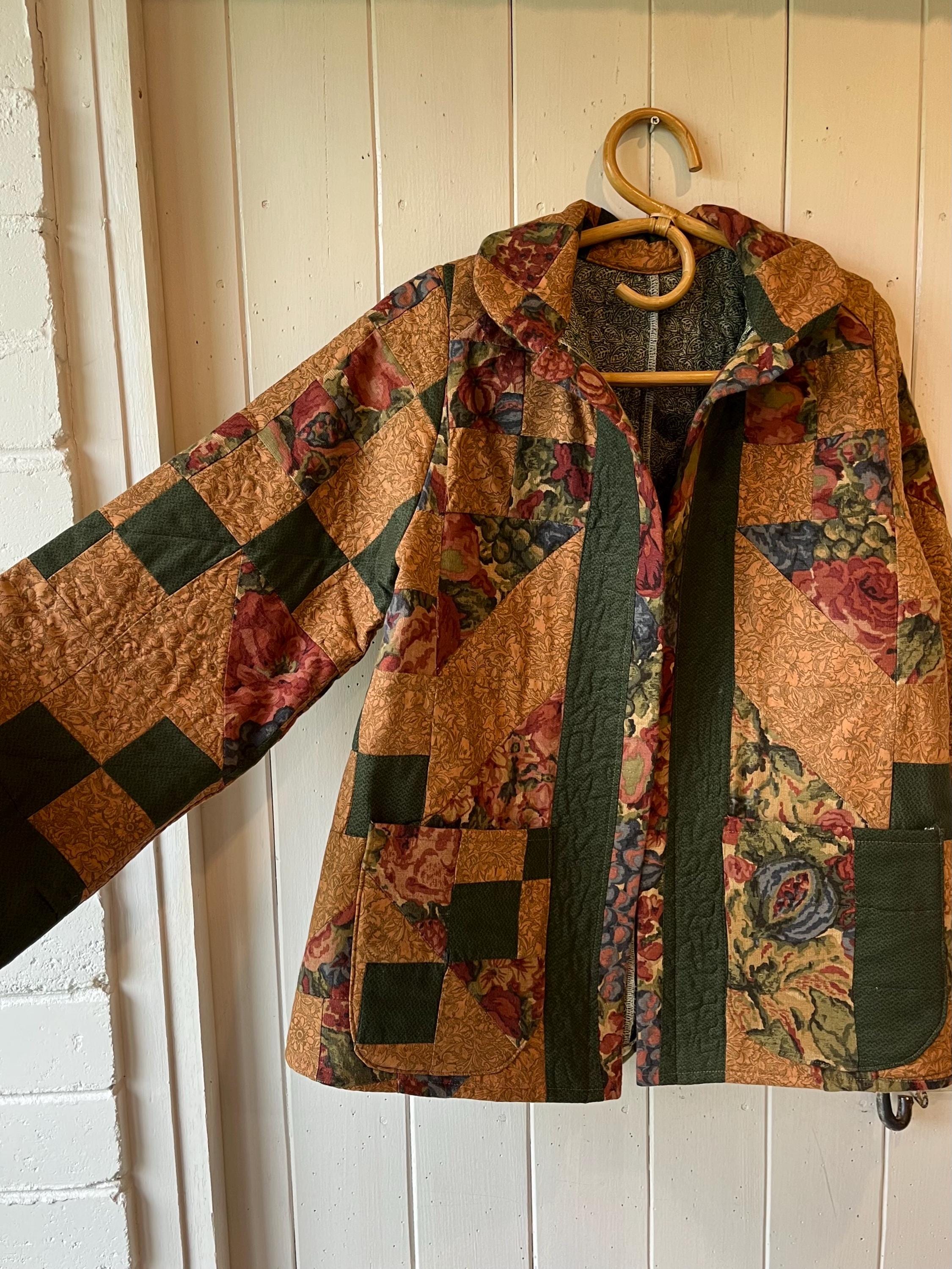 Brown Quilt Jacket - Etsy