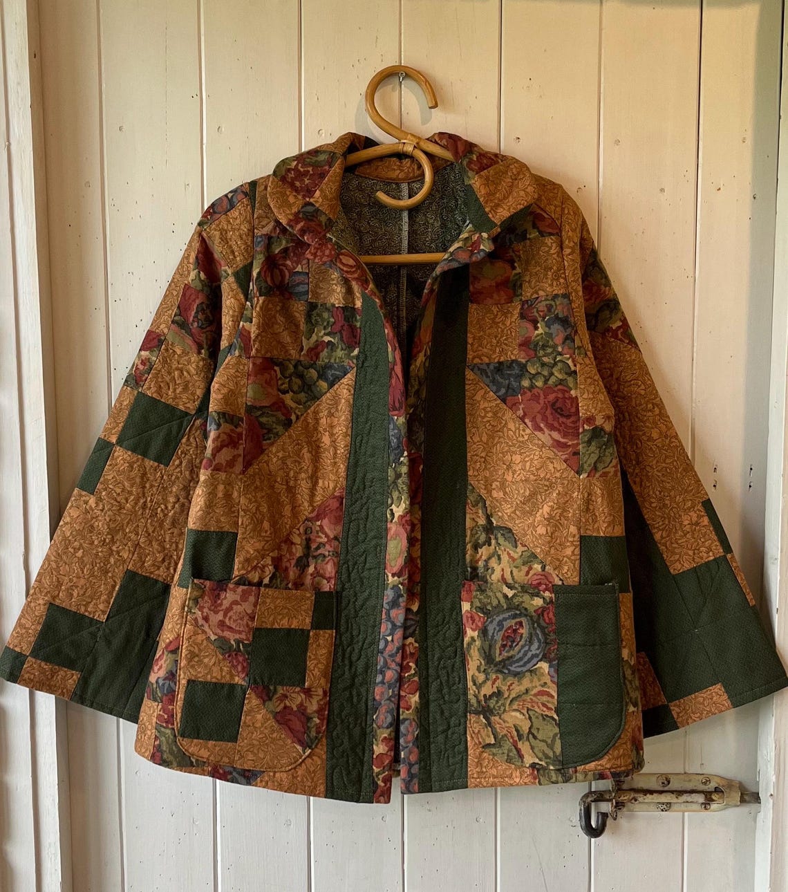 Brown Quilt Jacket - Etsy