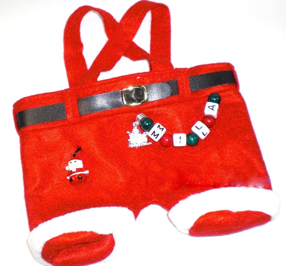 Santa Claus Pants With Names | Etsy