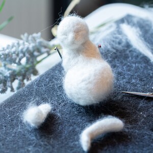 Online Needle Felting Workshop, Felted Cat Tutorial, Needle Felting ...