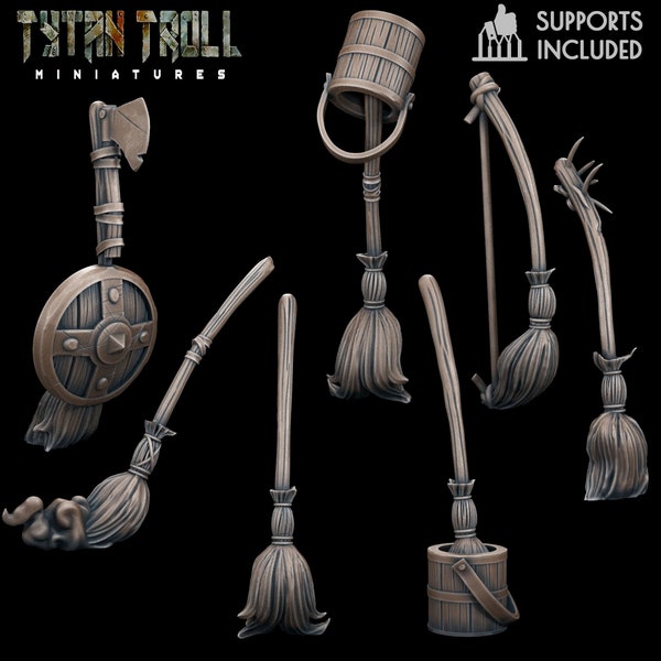 Dnd Brooms Miniatures - Etsy