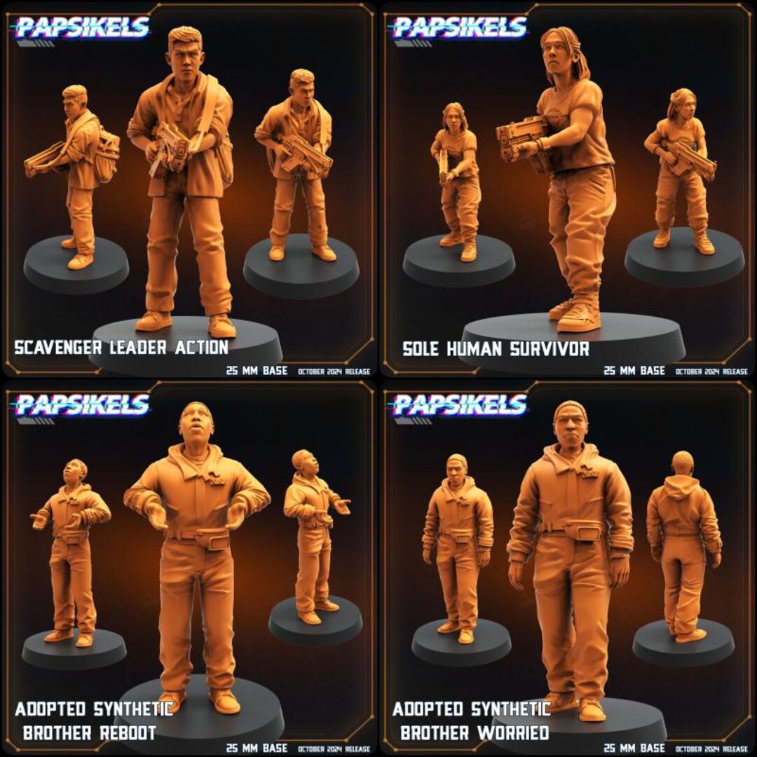 Alien Romus Scavenger Crew Miniatures by Papsikels Miniatures Dnd ...