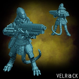 Heavy Lizardmen Squad Set 2 Sci Perfect for Any Scifi Game From Velrock ...
