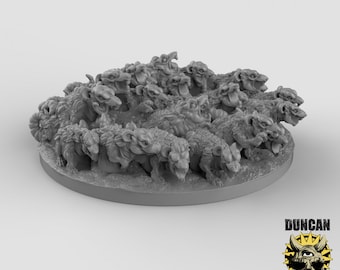 Swarm of Poisonous Snakes Mini DND Pathfinder Dungeons & - Etsy