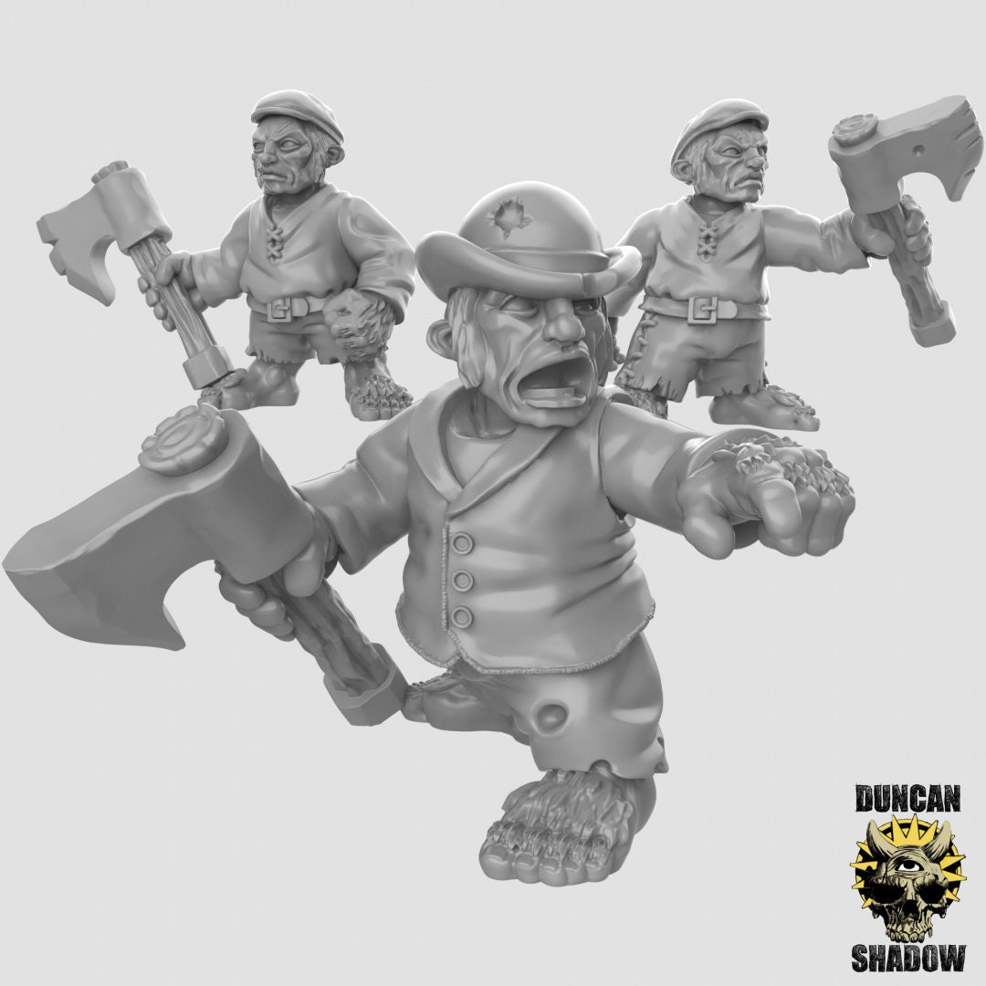 Halfling Rabble With Axes, by Duncan Shadow Dnd, Dungeon and Dragon ...