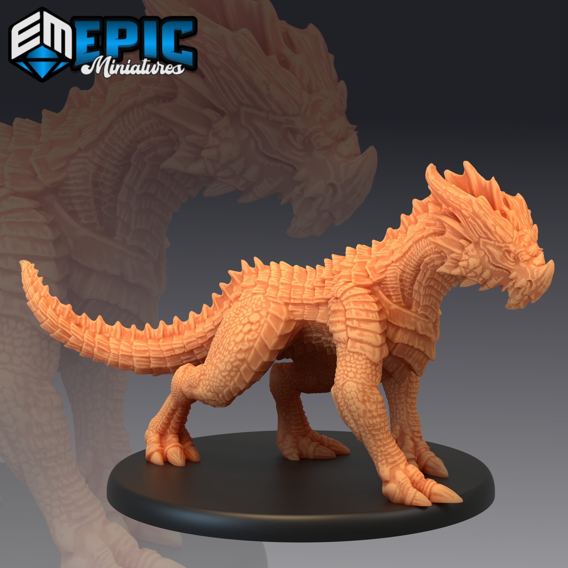 Red Guard Drake Miniature | 28mm RPG War Drakes - Etsy