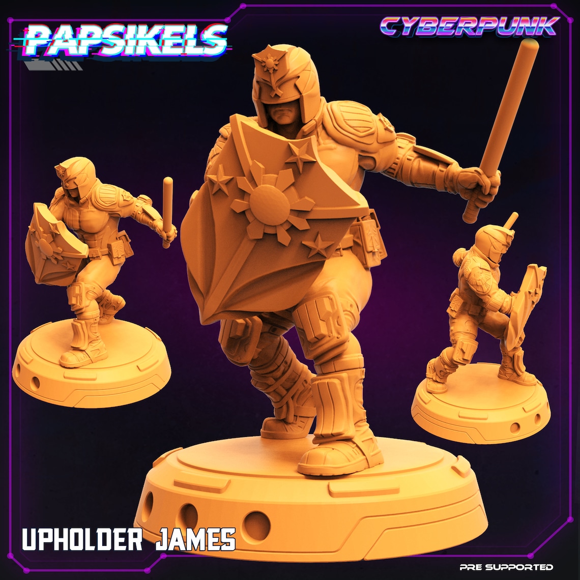 Law Upholders Miniature Set, Sci-fi Tabletop RPG - Etsy