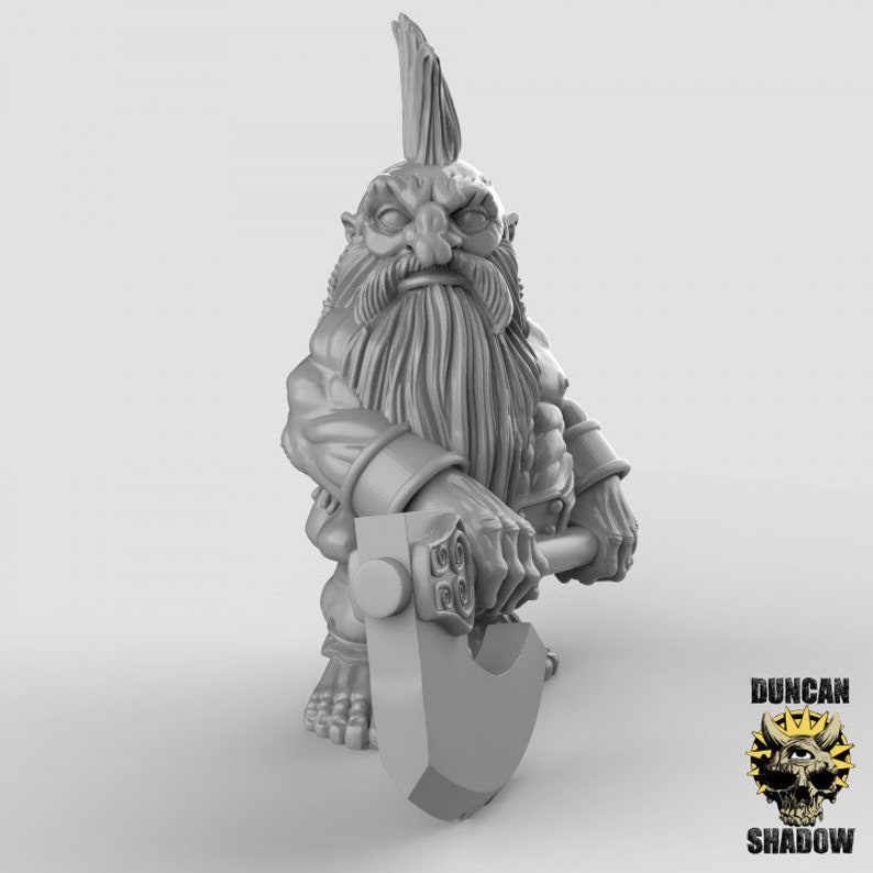 Dwarf Berserker Miniature, Unpainted, 32mm Scale - Etsy UK