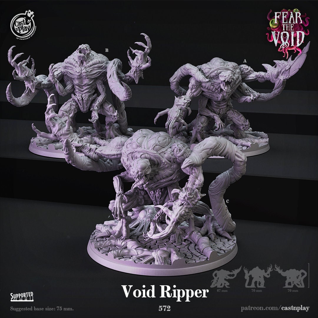 Void Ripper, CP9.572A-C, Fear the Void, Castnplay Miniatures , Role ...