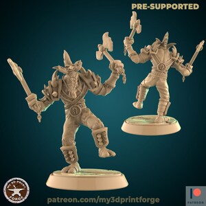 Troll Tribe Miniatures Set 4, by My3dprintforge Dnd, Dungeon and Dragon ...